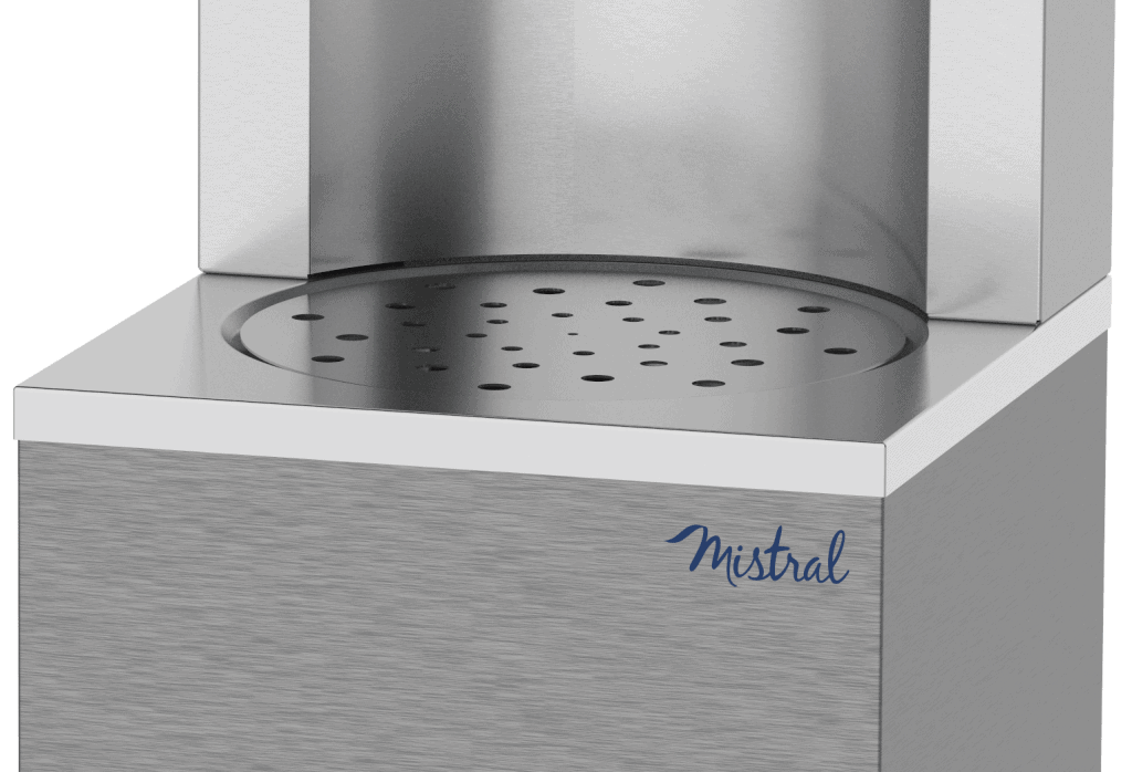 Touchless water cooler with remote selection control - Electron A.I.R ...